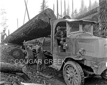 NELSON & KNUDSON LOG TRUCK ERLY 1900'S WA LOGGING PHOTO | eBay