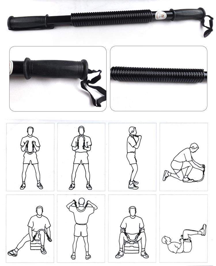 Pro Power Twister Bar, Chest & Arm & Shoulder Builder Workout Strength ...