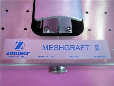 Zimmer Meshgraft II 2195-01 Skin Graft Mesher Tissue Expansion System ...