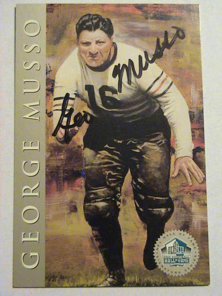 1998 Hall of Fame Platinum George Musso Chicago Bears Millikin Auto | eBay