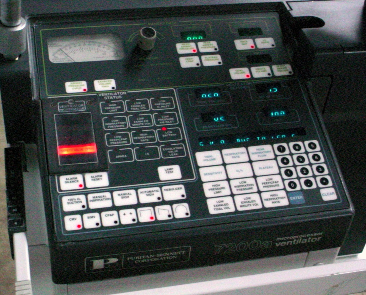 Puritan-Bennett 7200A Ventilator With Monitor & Wheeled Cart PB 7200 | eBay