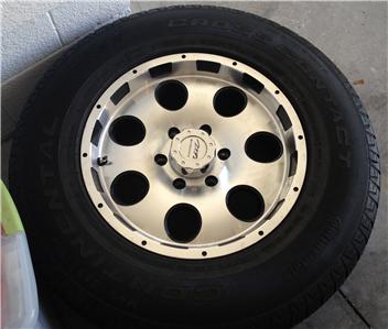 17" 17 INCH MB MOTORSPORTS RAZOR RIM WHEEL CONTINENTAL TIRE 265/70 R17 ...