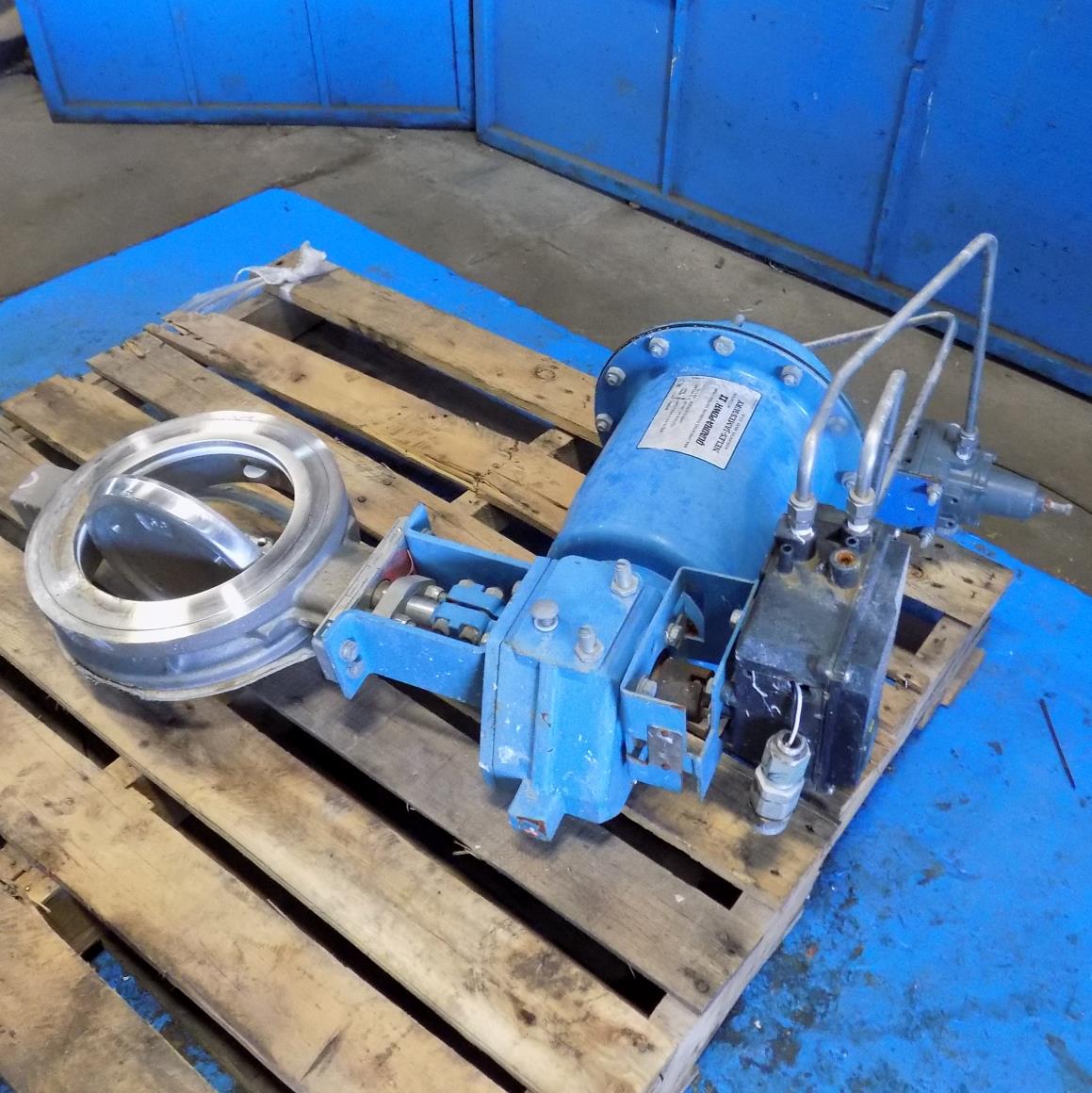NELES-JAMESBURY 8" VALVE 815W 11 3600 TT MOD. C QUADRA-POWR II ACUTATOR ...