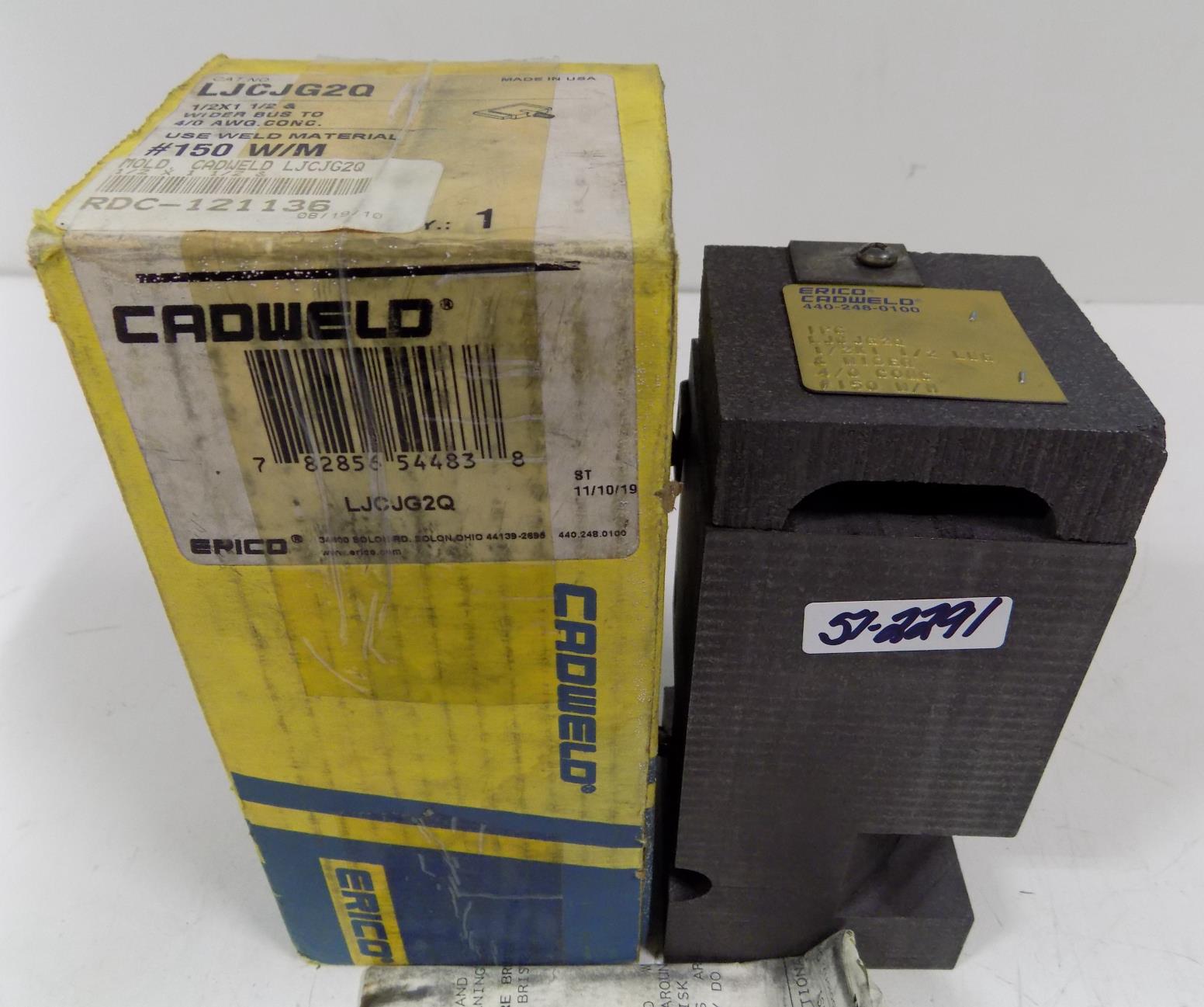 ERICO CADWELD 1/2" X 1 1/2" BUS LUG MOLD LJCJG2Q NIB | eBay