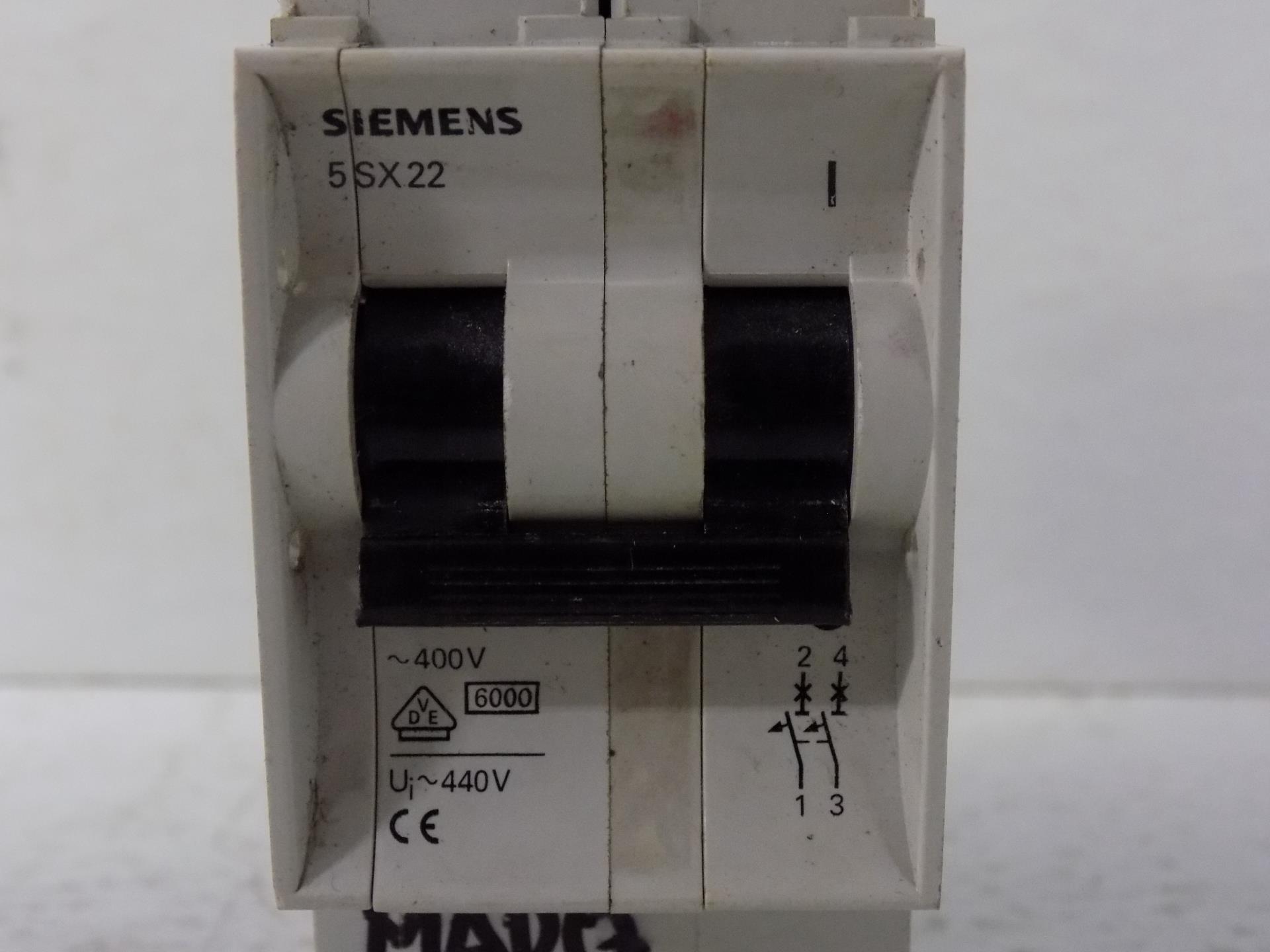 SIEMENS C40 480VAC 2P CIRCUIT BREAKER 5SX22 | eBay