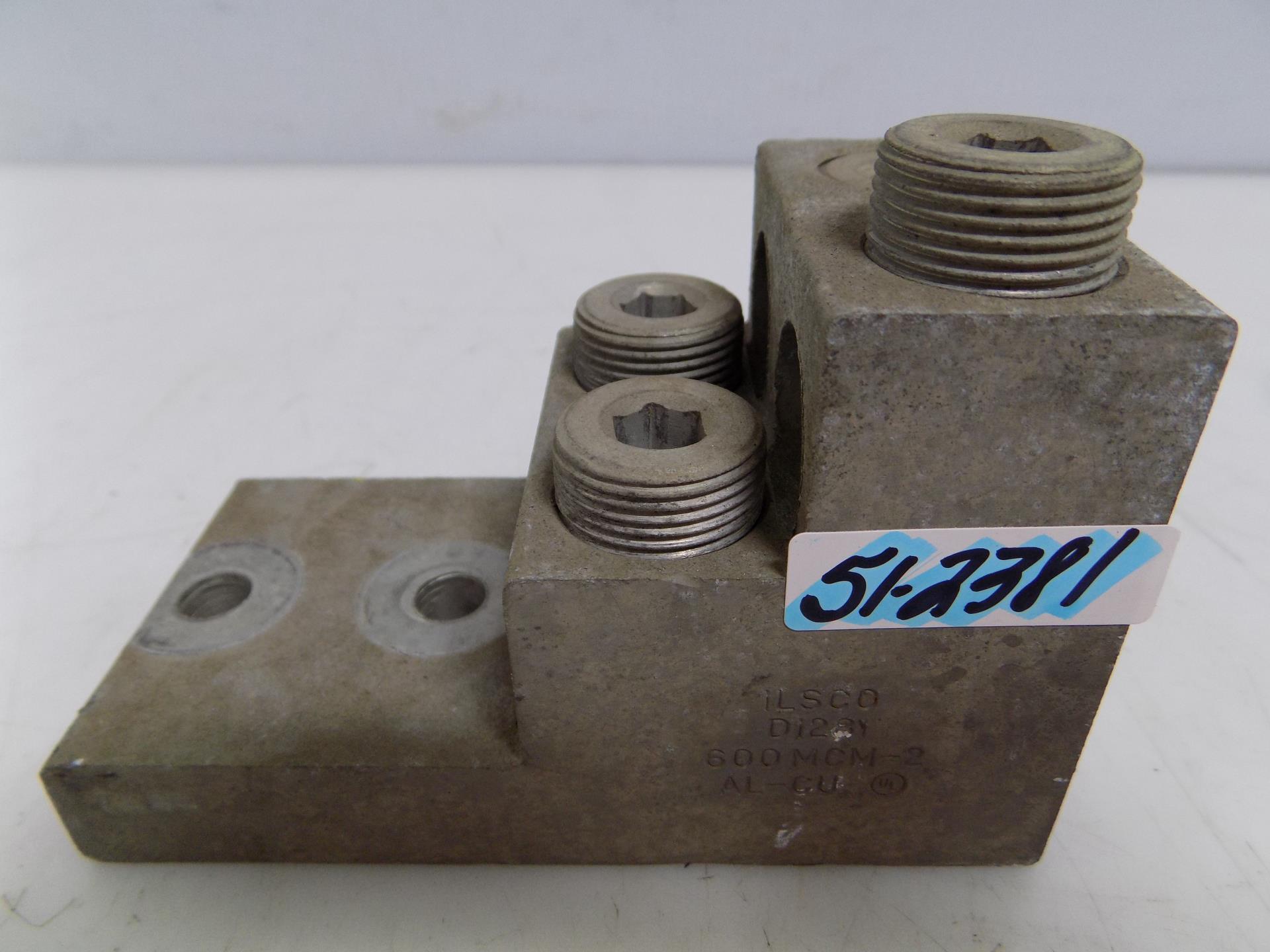 ILSCO 600 MCM-2 ALUMINUM LUG BLOCK D1281 | eBay