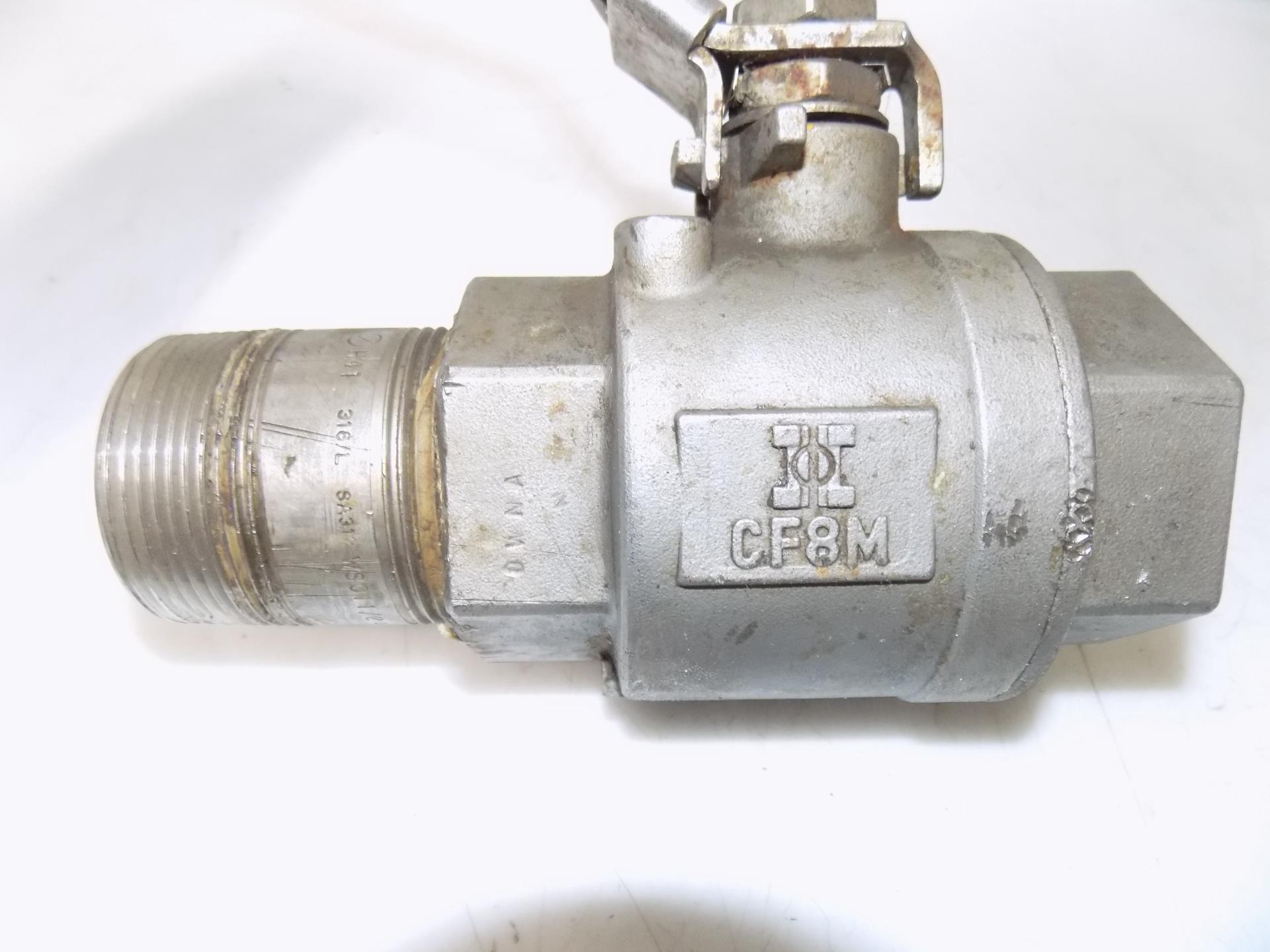 INLINE INDUSTRIES 1 1 2 1000 WOG CF8M BALL VALVE EBay inline-industries-1-1-2-1000-wog-cf8m-ball-valve-ebay
