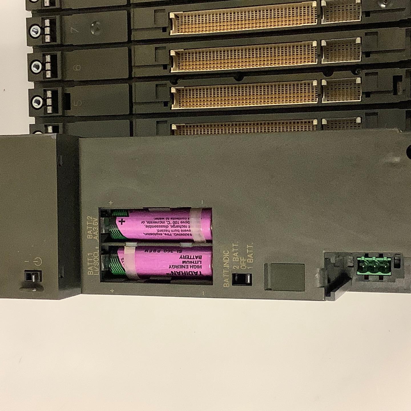 SIEMENS SIMATIC PLC RACK 6ES7400-1TA01-0AA0 W/ POWER SUPPLY 6ES7 407 ...