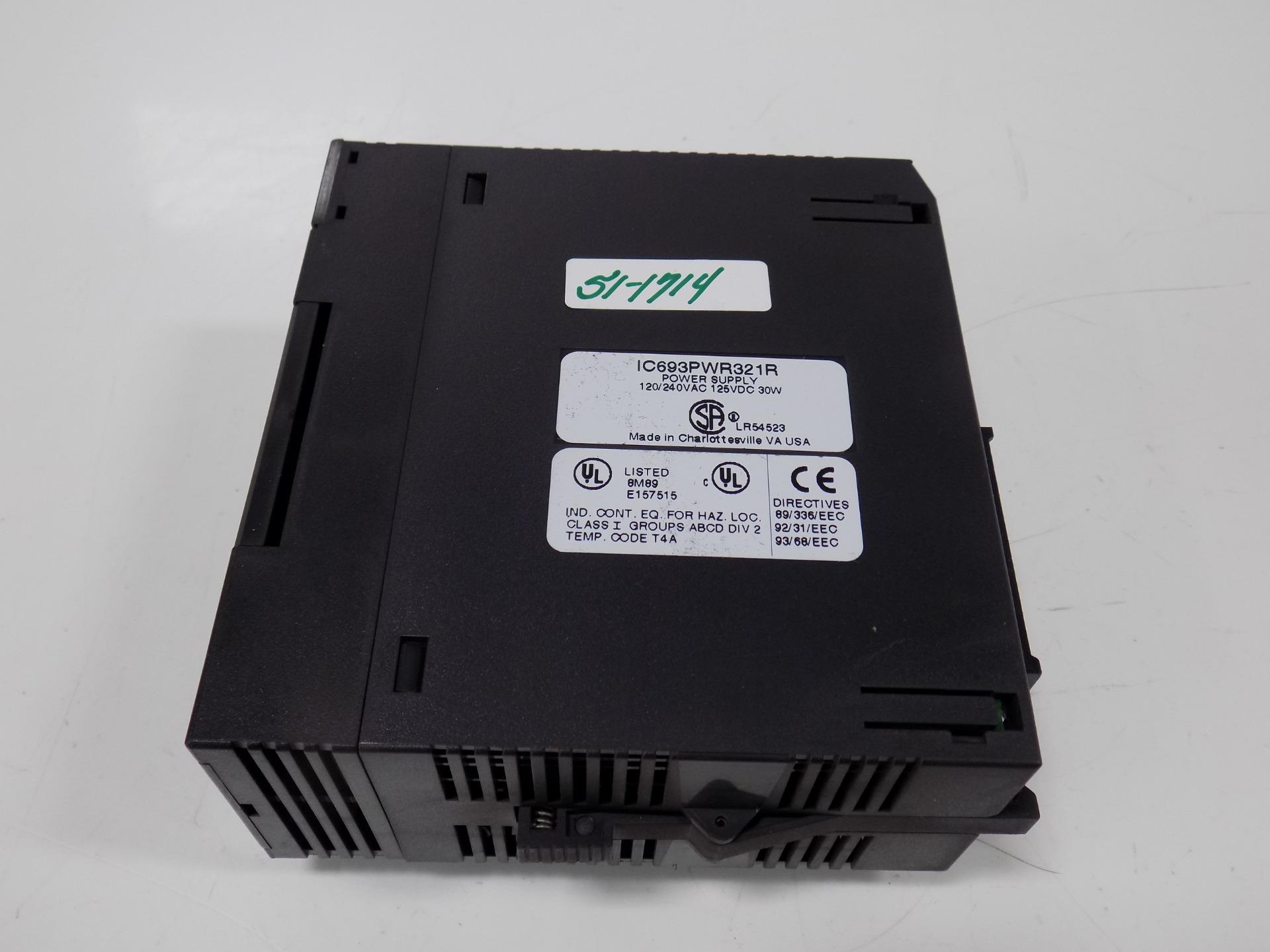 GE FANUC 120/240VAC 125VDC 30W POWER SUPPLY IC693PWR321R | eBay