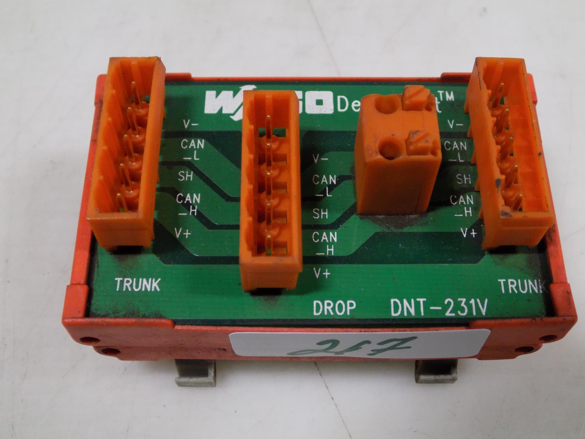 WAGO DEVICENET T-BRANCH TAP CONNECTOR DNT-231V (MISSING PLUGS) | eBay