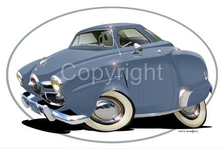 1950 Studebaker Champion Coupe Cartoon T-Shirt #6247 vintage automotive ...