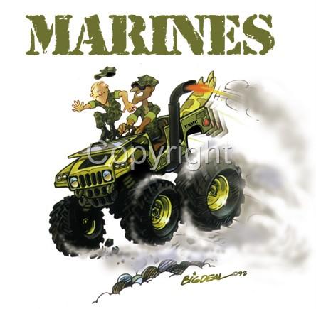 Military Motor Transport Vehicle T-Shirt hummv LAV USMC marines art | eBay