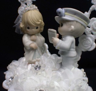 "Ticket of LOVE" PRECIOUS MOMENTS POLICE Wedding CAKE TOPPER Policeman ...