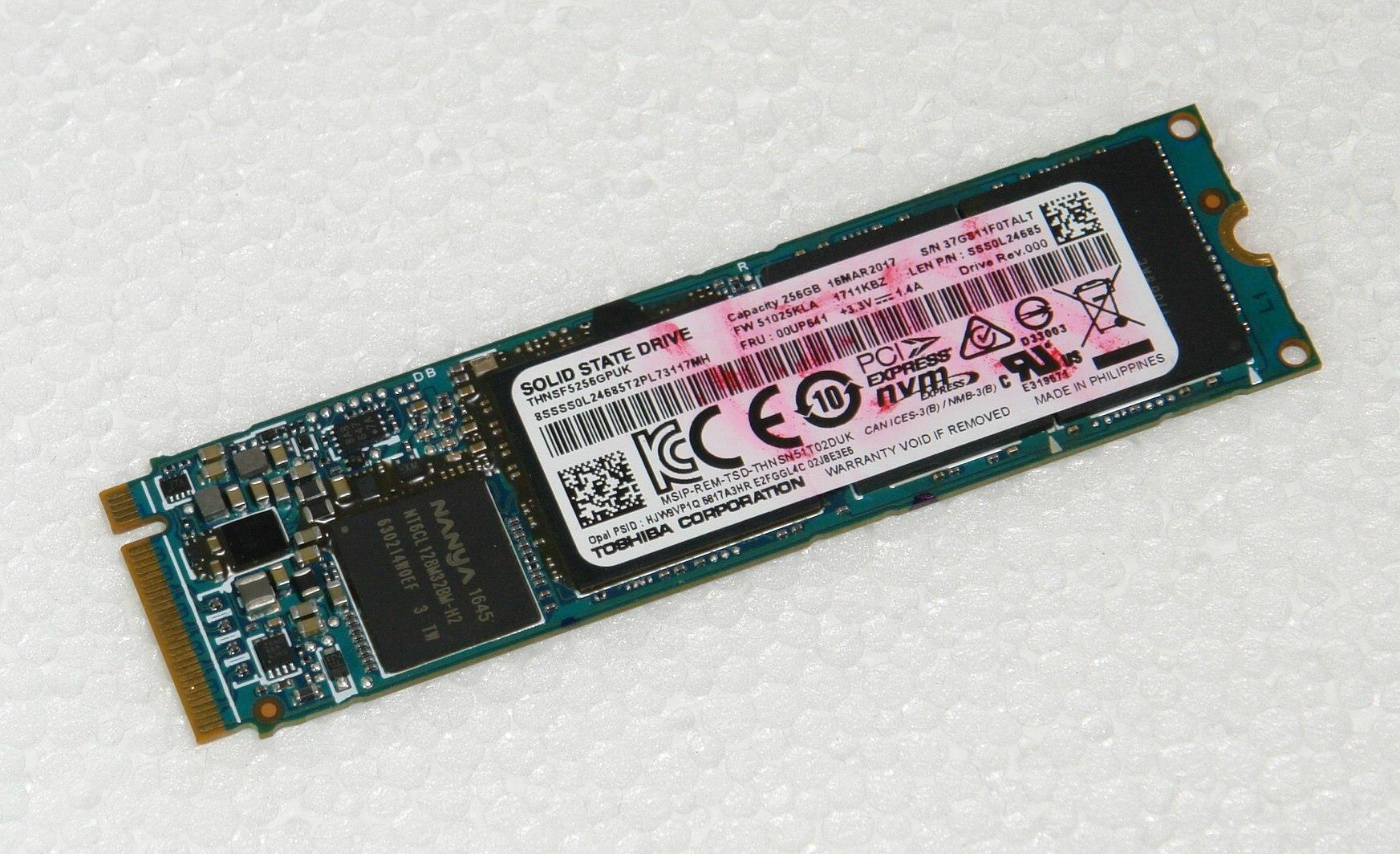 Samsung Toshiba Hynix Lenovo 256GB 512GB NVMe SSD Solid State Drive ...