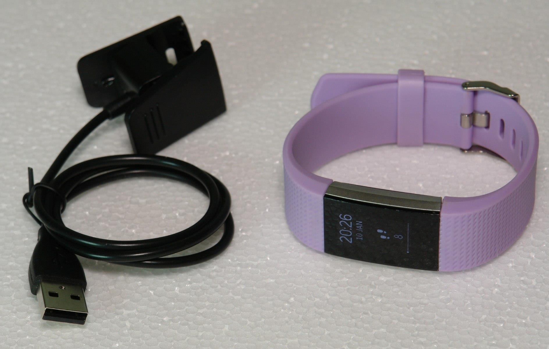 Fitbit Charge 2 Heart Beat Rate Activity Watch Black Red Gold Lilac ...