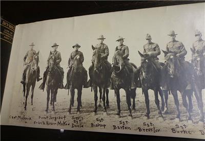 1920 22" Panoramic Unit Photo 14TH US CAVALRY Troop B Officers & NCOs ...