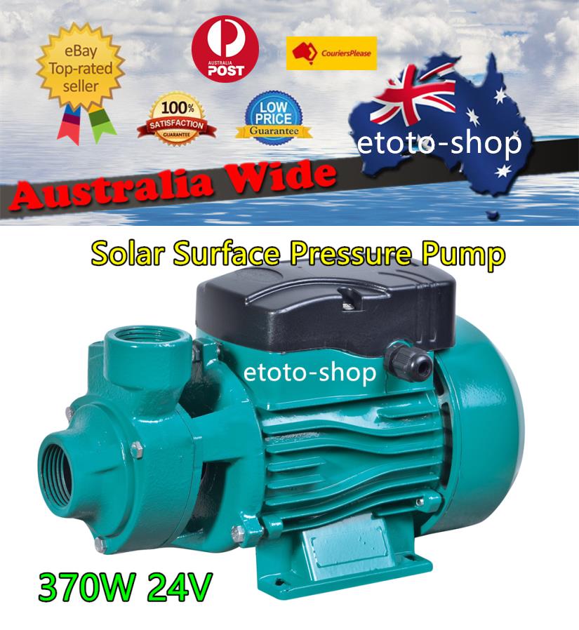 370W 24V DC SOLAR SURFACE WATER PRESSURE PUMP Off Grid Home Livestock ...