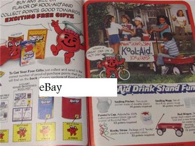 GREAT VTG KOOL-AID POINTS GIFT CATALOG 1980s KOOLAID COLLECTIBLE ...