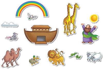 NORTH STAR 3250 Noah's Ark Accents Cut-Outs CLASSROOM DECORATIVE NEW