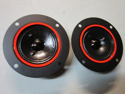 NEW (2) 2" Tweeters Speaker.Home Audio Pair.8 ohm.Replacement.3-1/2" 3. ...
