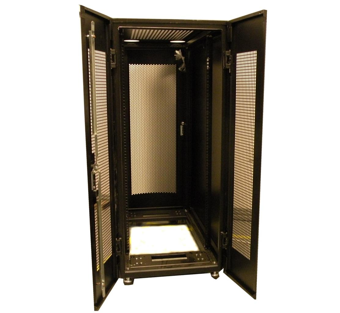 NEW 24U Server Rack Enclosure Black Racks Cabinet Dell Servers ...