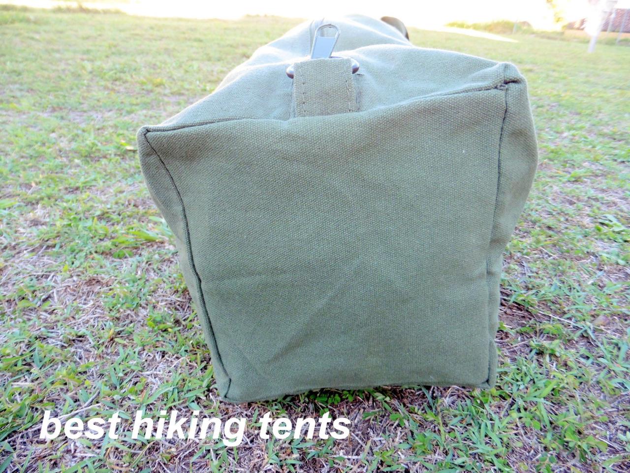 NEW* Heavy Duty Long Canvas Steel Pole Carry Bag Camping Tent Tarp ...