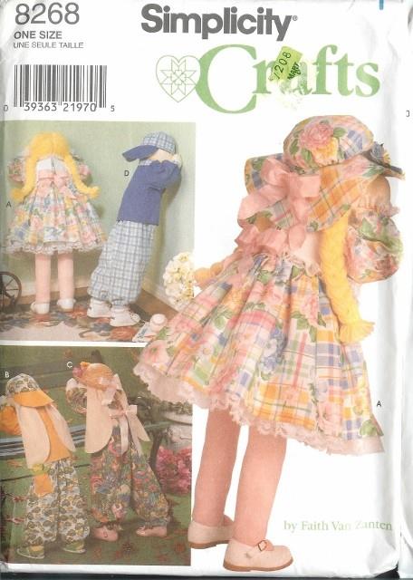 OOP Simplicity Pattern Quiet Time Out Doll Bunny Hide N Seek Pouting ...