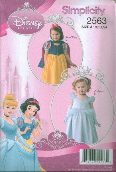Disney Princess Costume Simplicity Sewing Pattern New You Pick | eBay