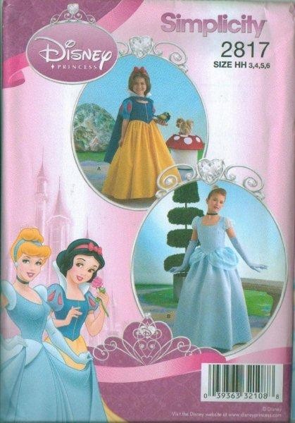 Disney Princess Costume Simplicity Sewing Pattern New You Pick | eBay