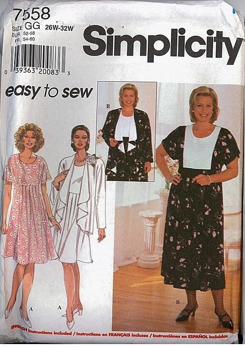 Simplicity Sewing Pattern Misses and Womens Dress Pattern Plus Size You ...