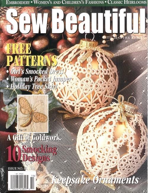 Sew Beautiful Magazine Martha Pullen Embroidery Classic Heirlooms ...