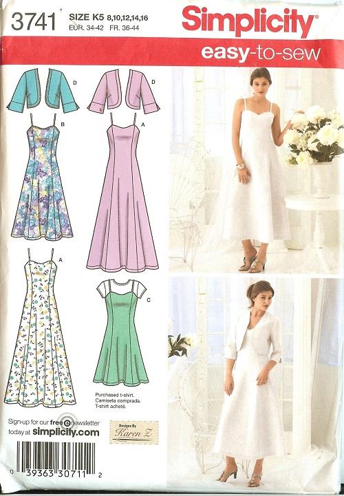 OOP Simplicity Pattern Dresses Spring Summer Misses Size 4 - 16 You ...