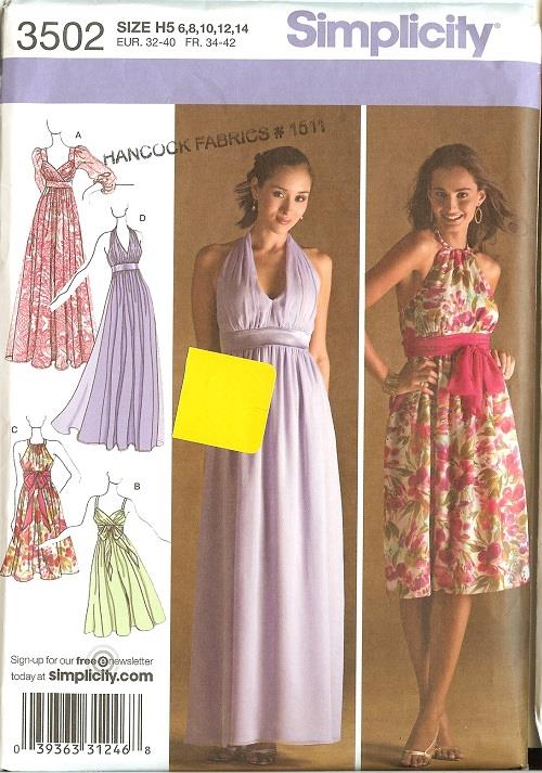 OOP Simplicity Pattern Dresses Spring Summer Misses Size 4 - 16 You ...