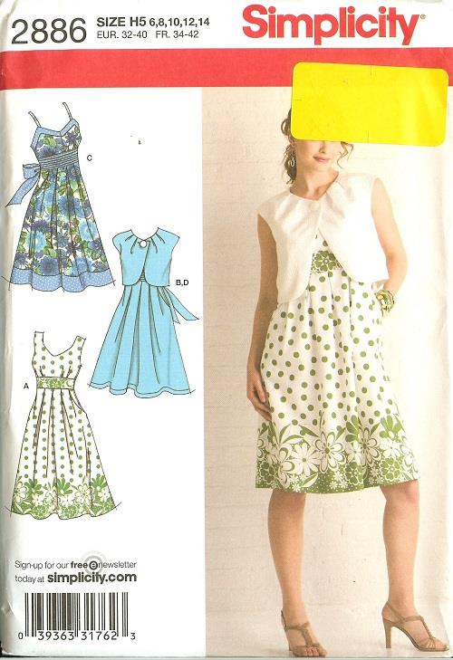OOP Simplicity Pattern Dresses Spring Summer Misses Size 4 - 16 You ...