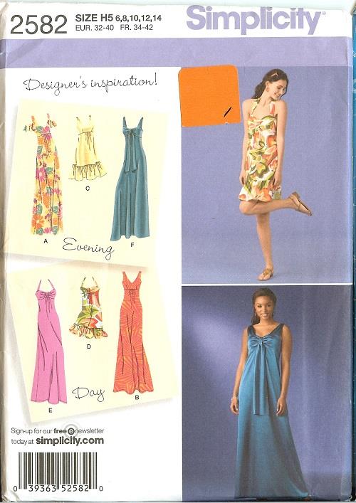 OOP Simplicity Pattern Dresses Spring Summer Misses Size 4 - 16 You ...