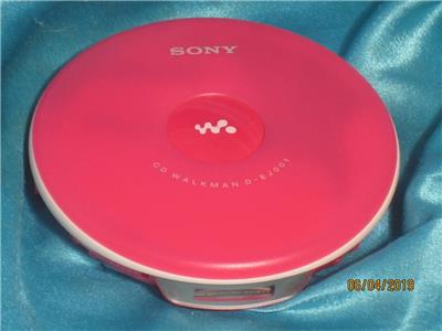 TESTED Hot Pink SONY Walkman CD Player D-EJ001 27242679474 | eBay