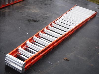 Werner T7420 20 ft. Fiberglass Twin Step Ladder 300 lb. Load Capacity A ...