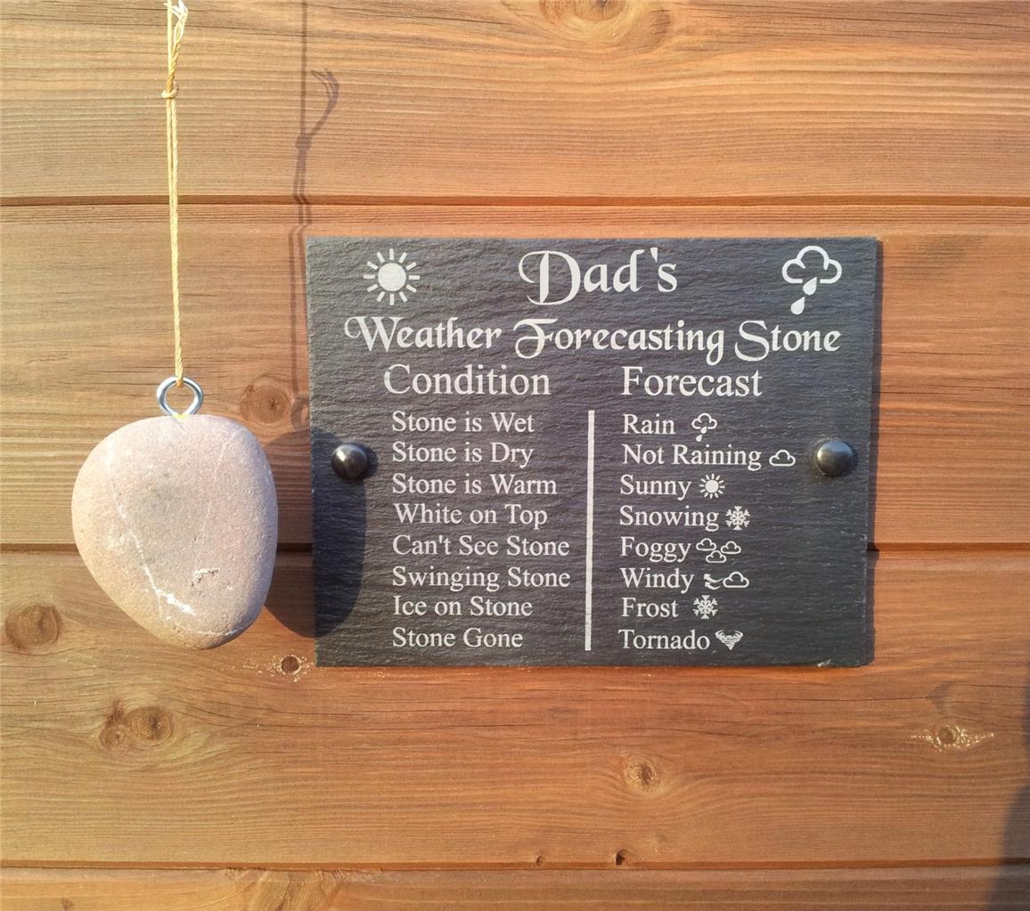 Funny Weather Forecasting Stone Natural Slate Plaque Ideal Gift Sign ...