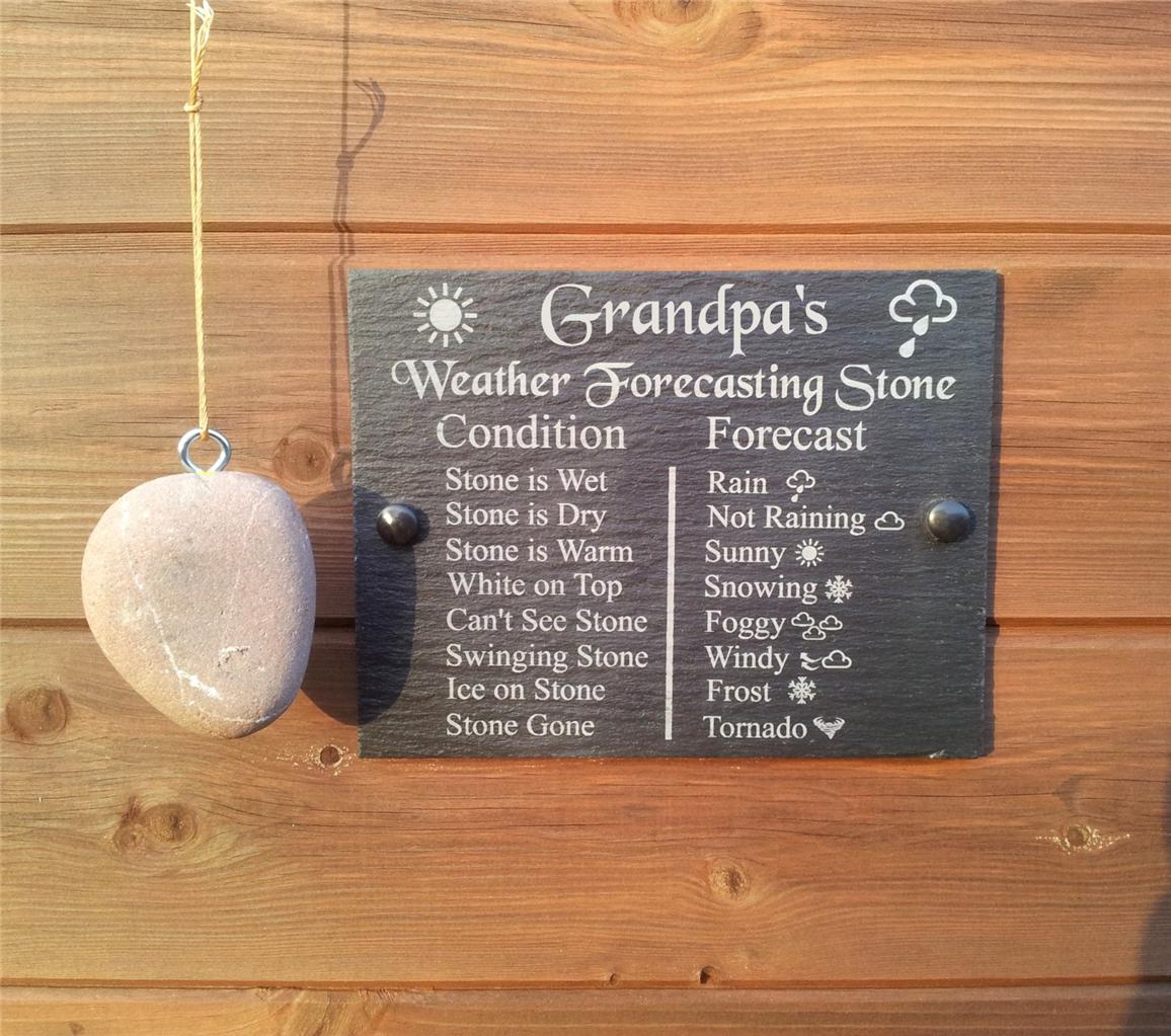 Funny Weather Forecasting Stone Natural Slate Plaque Ideal Gift Sign ...