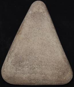 4 3/4"x4" UNKNOWN Triangle Stone Tool Native American Artifact Illinois ...