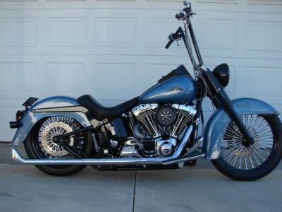 00-15 HARLEY DAVIDSON SOFTAIL REAR 1-2" INCH ADJUSTABLE SUSPENSION ...