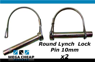 10MM LYNCH PIN HALF ROUND 2Pce (WIRE LOCK PIN) TRAILER | eBay