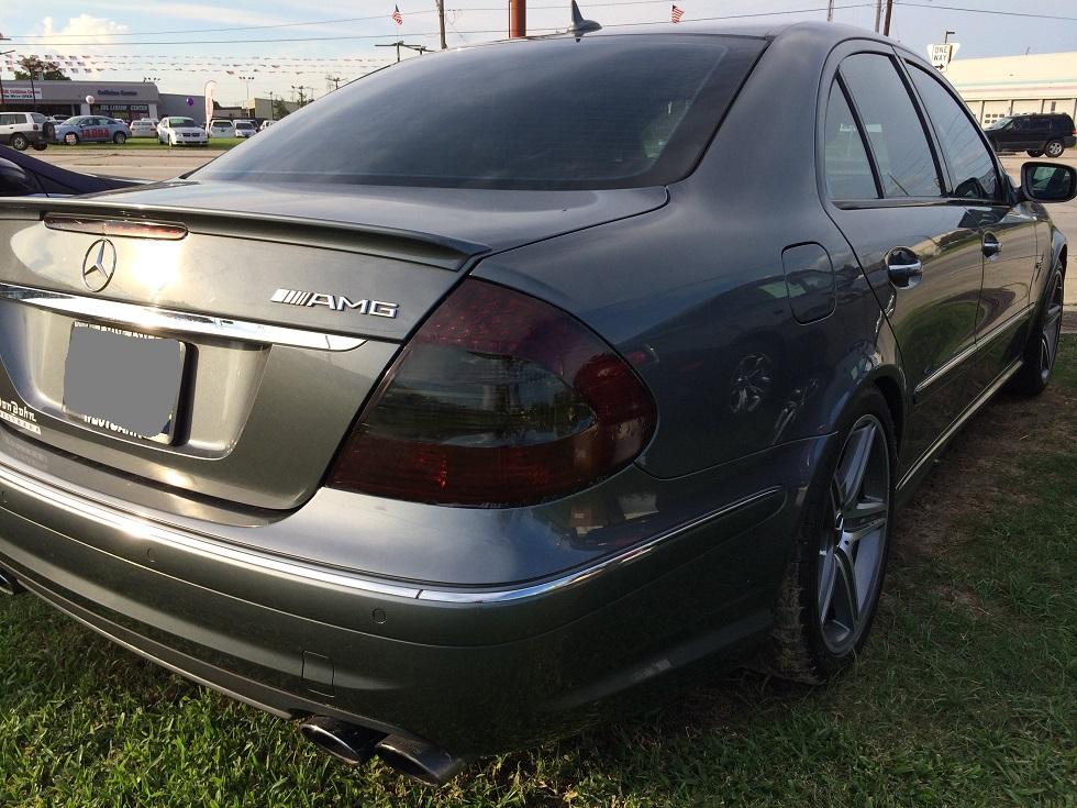 03-09 MERCEDES E-CLASS E320 E350 E500 E55 TAIL LIGHT TINT COVER SMOKED ...