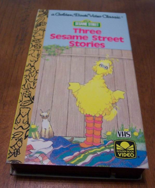 Golden Book Three Sesame Street Stories Vhs Video Golden Book 1989 Ebay