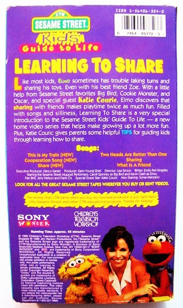 Sesame Street Learning To Share Vhs Ebay