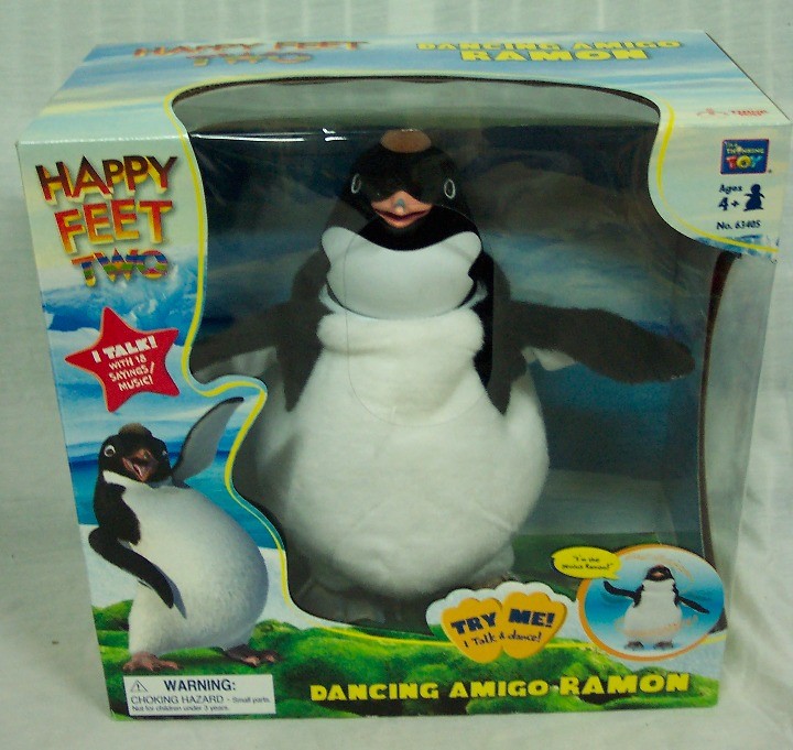 Happy Feet Two DANCING TALKING AMIGO RAMON PENGUIN STUFFED ANIMAL Toy ...