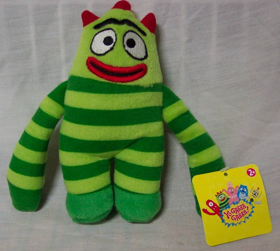 Yo Gabba Gabba GREEN BROBEE 6" Plush STUFFED ANIMAL Toy NEW | eBay