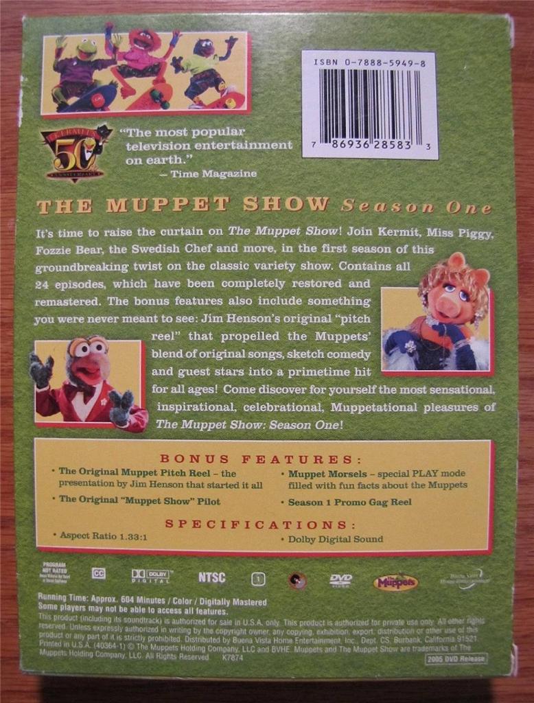 THE MUPPET SHOW Season One DVD VIDEO