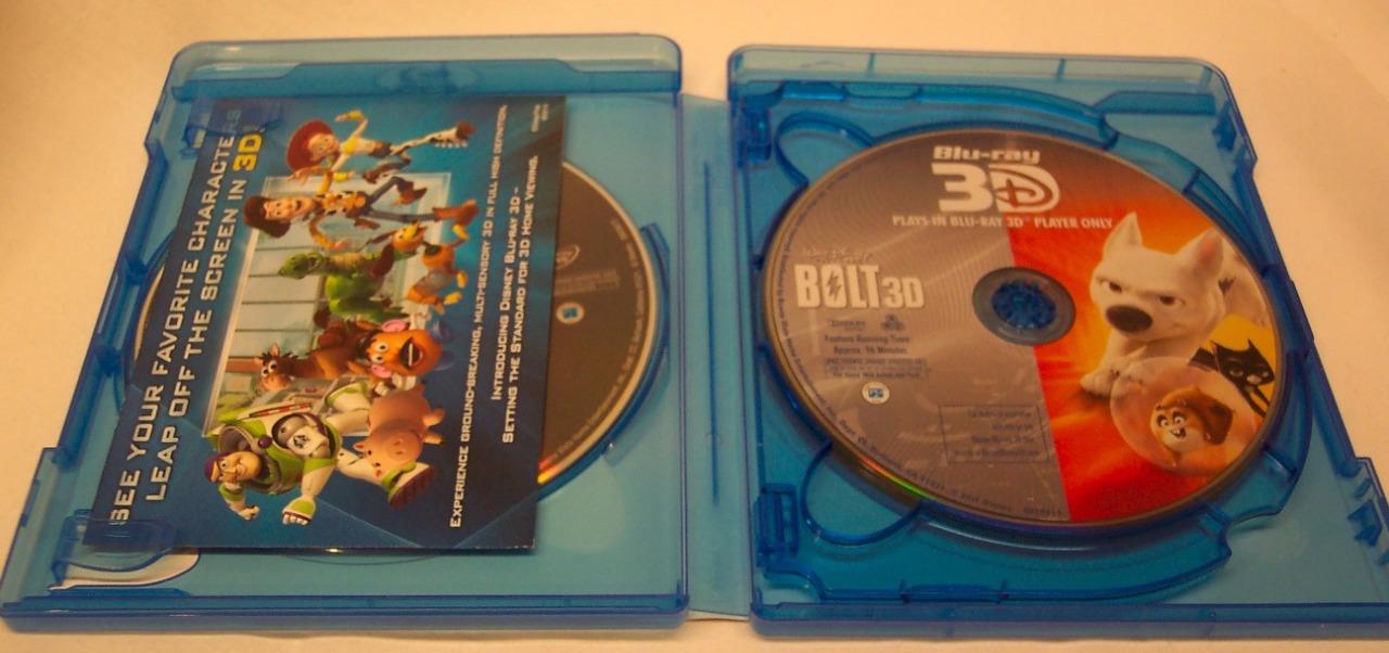 Walt Disney Bolt 3D Blu Ray DVD Movie Video New 786936813685 | eBay
