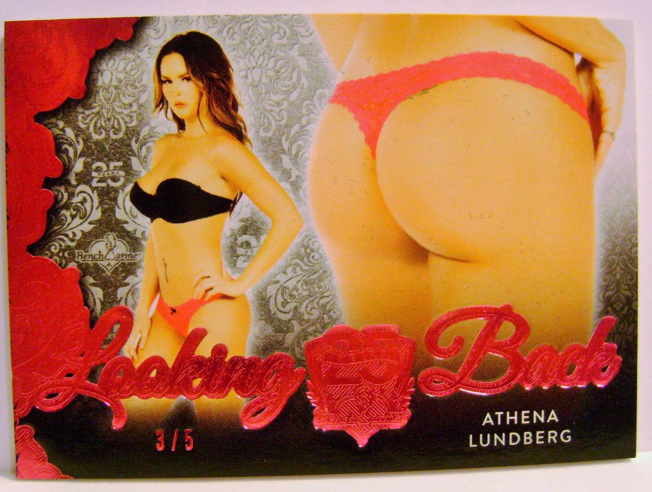 ATHENA LUNDBERG PLAYBOY /5 LOOKING BACK BUTT CARD BENCHWARMER 25 YEARS 2019 RARE | eBay